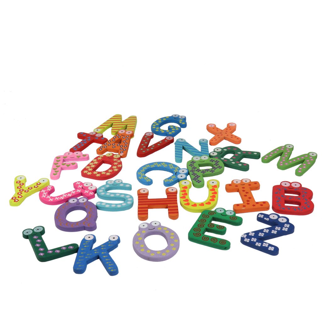 Alfabeto Abecedario Magnético Letras Con Imán De Madera Abc ...