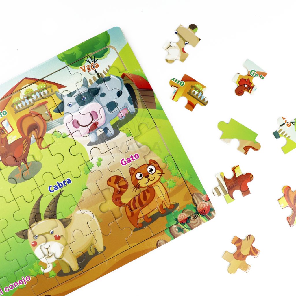 Rompecabezas De Madera Niños 60 Piezas Juguete Educativo ...