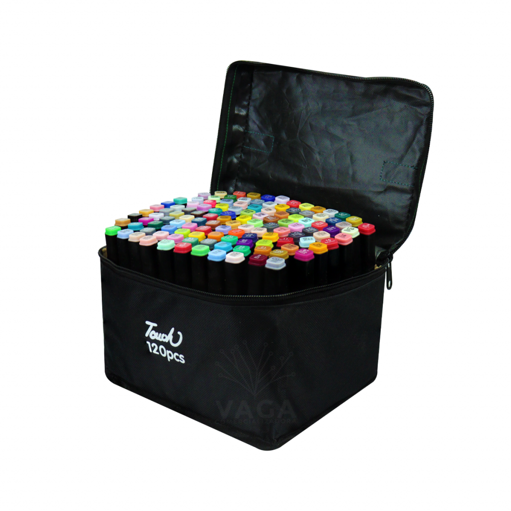120 Marcadores Dibujo Doble Punta Touch Yuze Colores Escolar ...