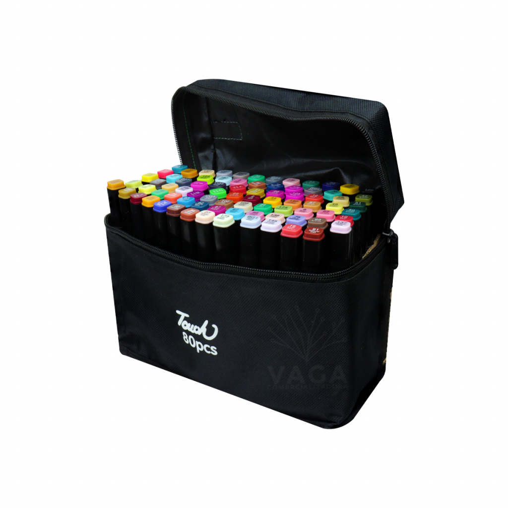 80 Marcadores Dibujo Doble Punta Touch Yuze Colores Escolar ...