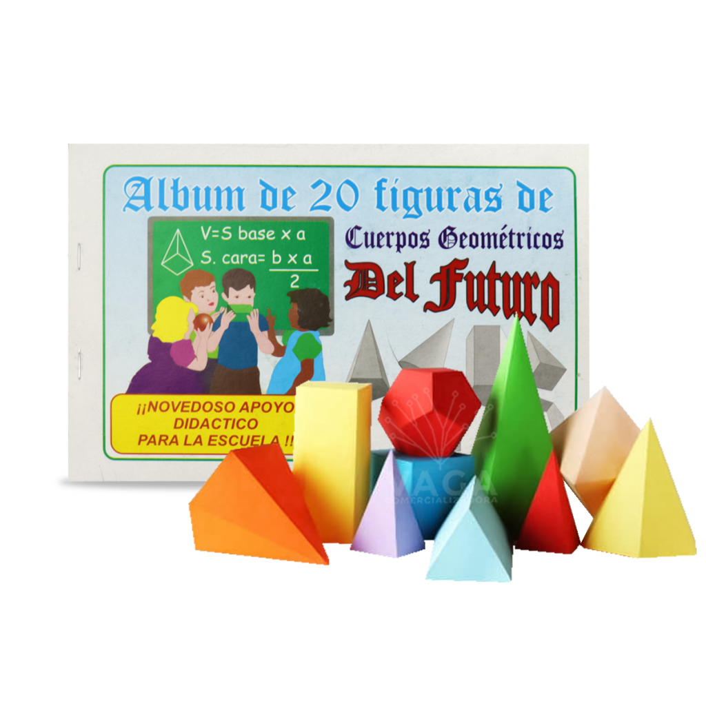 Álbum De 20 Figuras De Cuerpos Geométricos Desprendibles ...