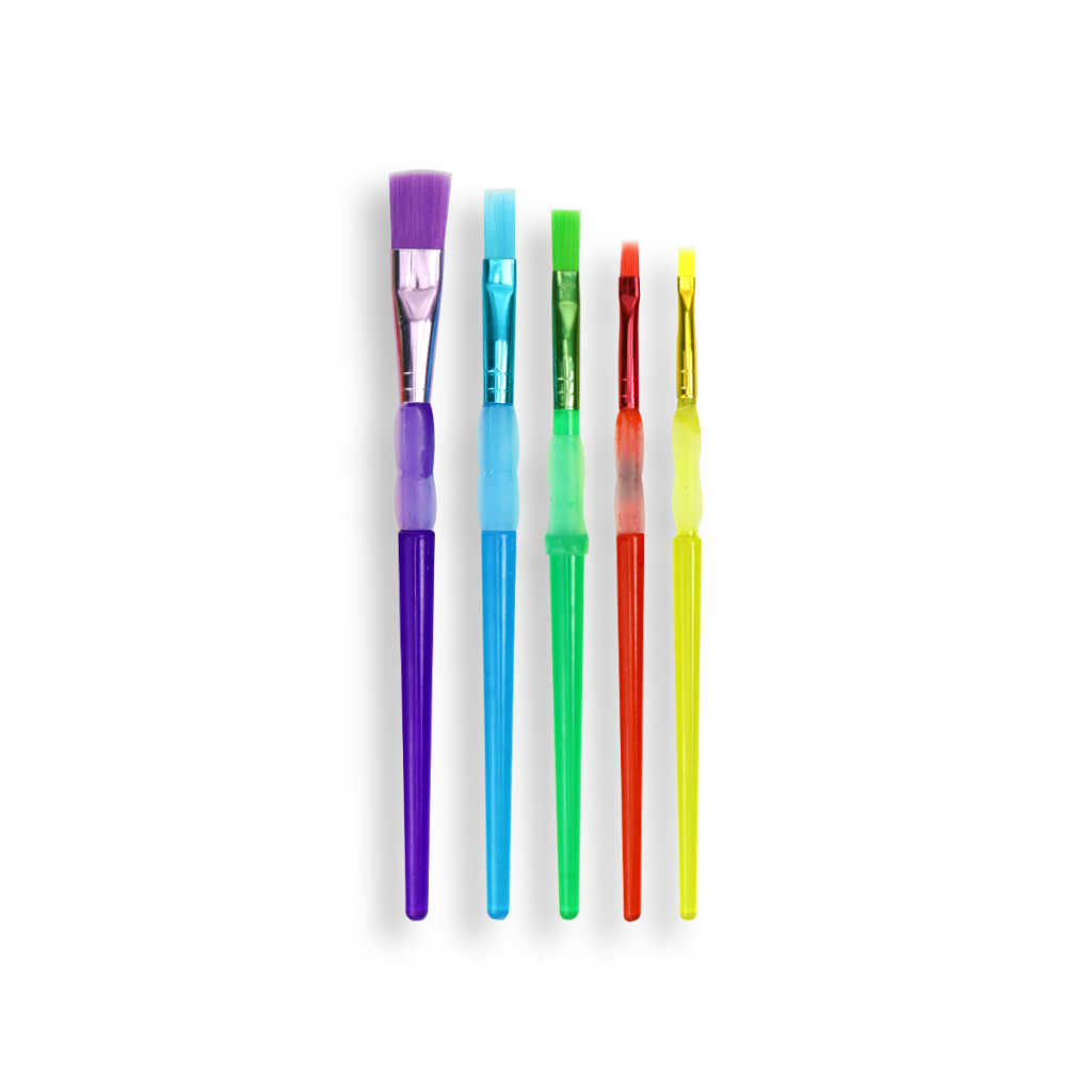 5 Pincel Mediano Cerdas En Plano Angulo Dibujo Brochas Yh-59 ...