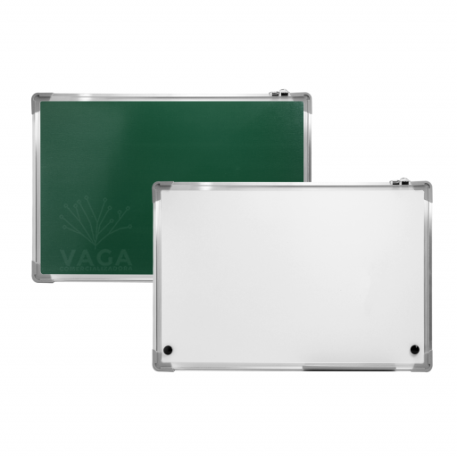 Pizarrón Y Pintarron Blanco/verde 60cm X 40cm Con Borrador ...