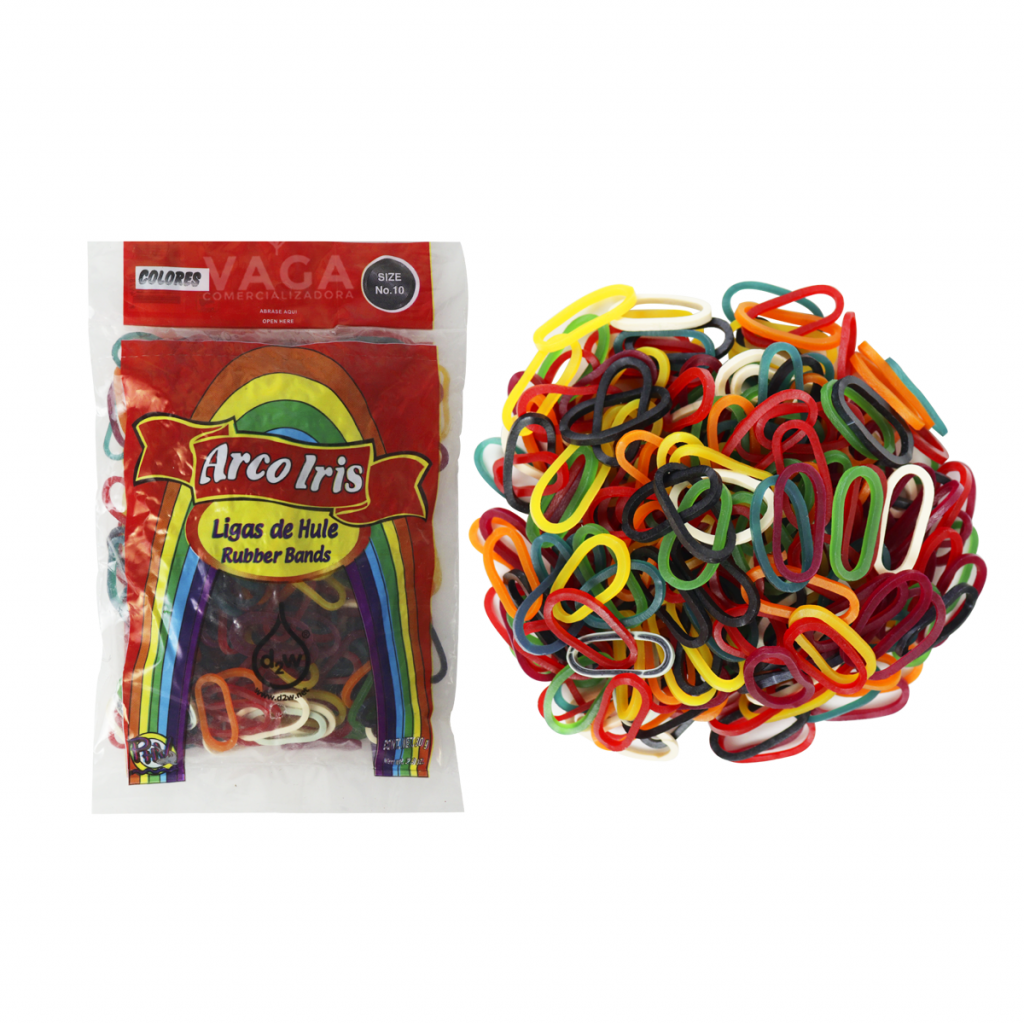 147 Piezas Ligas De Hule 3 Cm Colores N°10 – Comercializadora VAGA