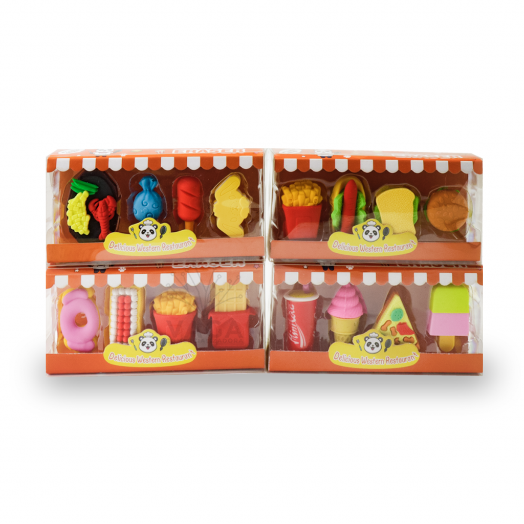 4 Paquetes Goma Migajon Comida Hamburguesa Papas Fritas ...