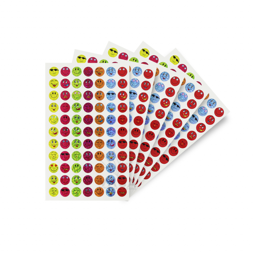 10 Planillas Caritas Colores Sticker Pegatinas – Comercializadora VAGA